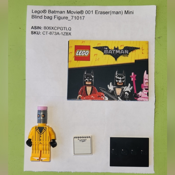Lego | Toys | Batman Dc Comics Lego Movie Eraserman Mini Blind Bag ...